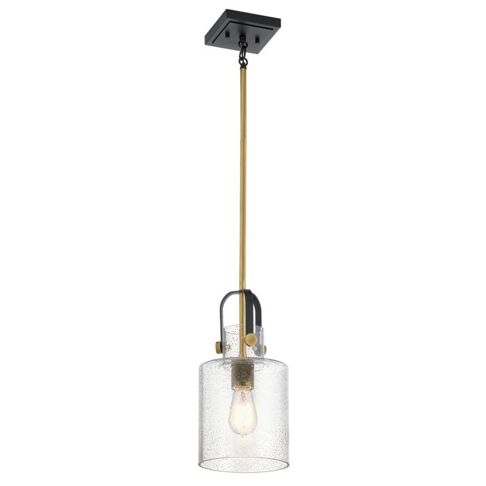 Kitner 1 Light Pendant - Natural Brass | Quintiesse